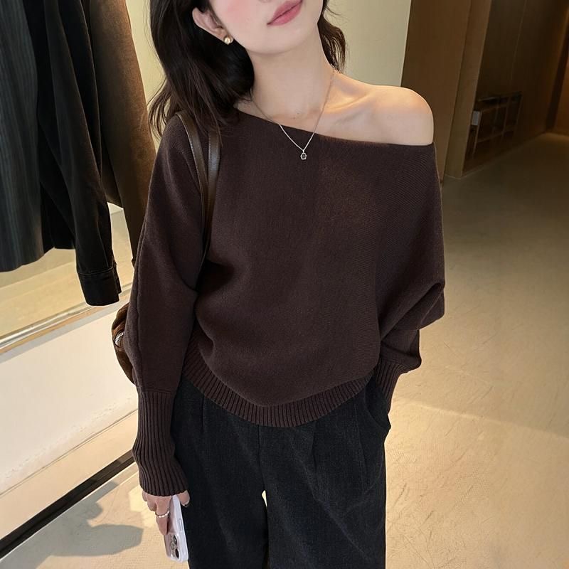 (7 Colour) Kay Soft Side Off Shoulder Knit Top